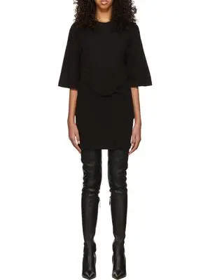 DION LEE Dion Lee Black Corset Detail Tunic Top