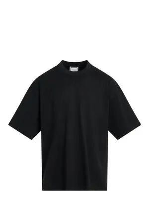 WOOYOUNGMI Logo-embroidered Cotton T-shirt - Black