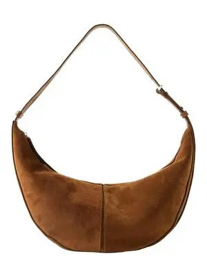 Proenza Schouler Sliding Patchwork Suede Shoulder Bag - Brown