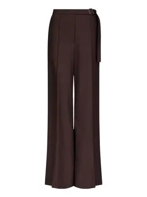 Loulou De Saison Belted Wide-leg Trousers - Black