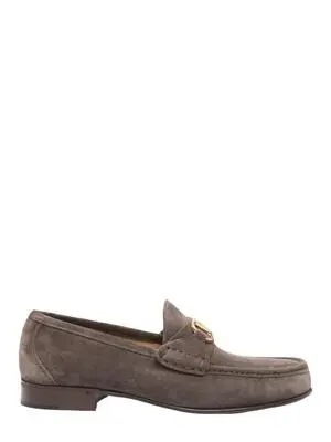 Valentino Garavani Vlogo Signature Slip-on Loafers - Brown