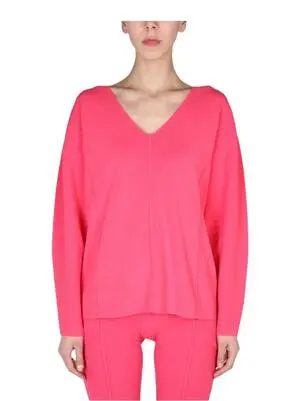 Helmut Lang V-neck Long-sleeve Jumper - Pink