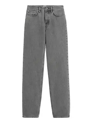 TOTEME Mid-rise Straight-leg Jeans - Medium Gray