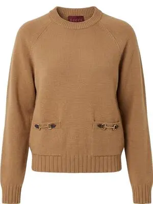 GUCCI Gucci Long Sleeve Sweater With Horsebit Detail