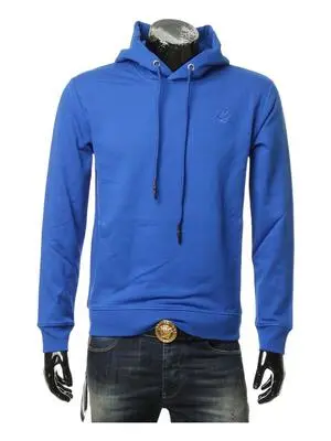 Alexander McQueen Logo Hooded Sweater - Blue