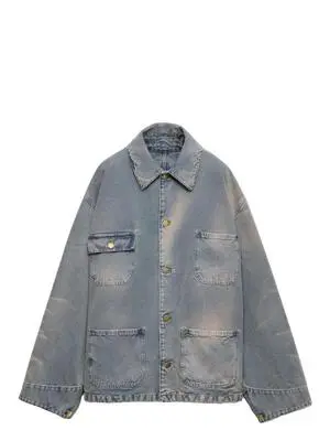 Prada Button-up Denim Jacket - Blue