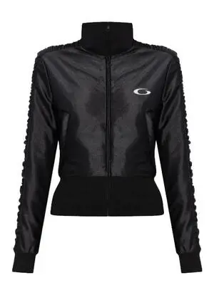 Balenciaga Ruched Sleeve Jacket - Black