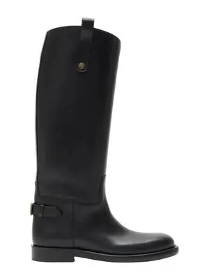 Burberry Cavalier Knee-high Boots - Black