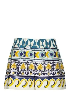 La DoubleJ Printed Cotton Shorts - Multicolor
