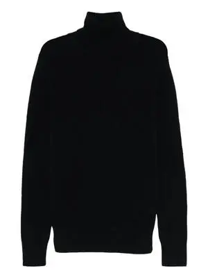 Dries Van Noten High Neck Sweater - Black