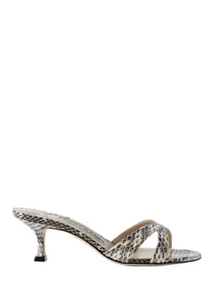 Manolo Blahnik Callamu High-heeled Sandals - Gray