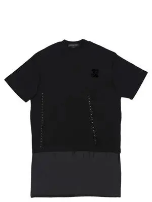 FEDERICO CINA Appliqué Detail Mini Dress - Black