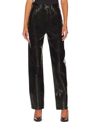 AGOLDE Straight Leg Casual Pants - Black
