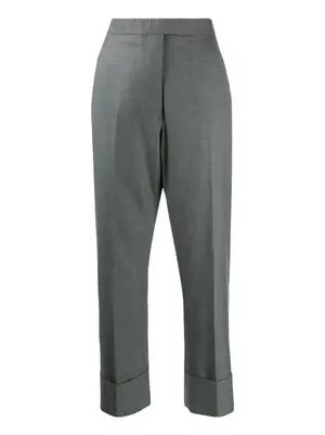THOM BROWNE Thom Browne Super 120s High-Waisted Trousers