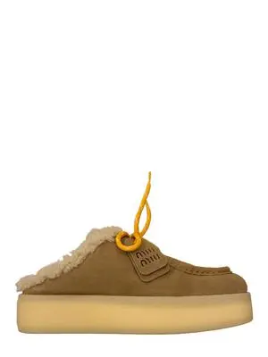 MIU MIU Miu Miu Logo Detailed Mules