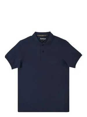 Barbour Tartan Piqué Polo Shirt - Navy