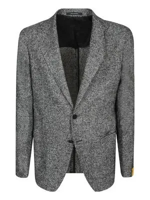 Tagliatore Micro-pattern Single-breasted Jacket - Grey