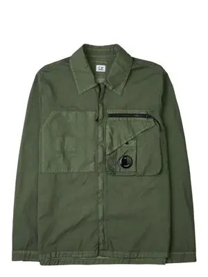 C.P. COMPANY Logo-patch Shirt Jacket - Black