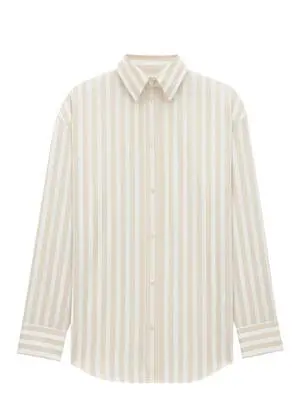 SAINT LAURENT Saint Laurent Cassandre Striped Button-Up Shirt