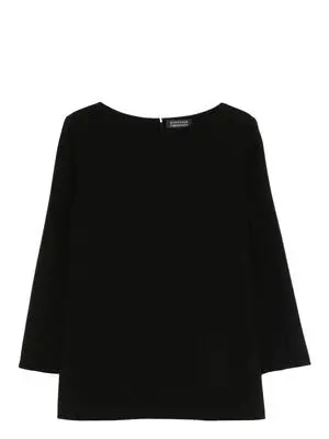 GIANLUCA CAPANNOLO Vanessa Tunic Top - Black