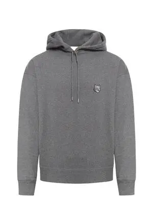 Maison Kitsuné Bold Fox Head Patch Oversize Hoodie - Gray