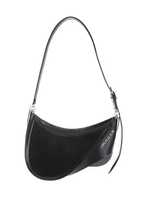 MUGLER Spiral Curve 01 Shoulder Bag - Black