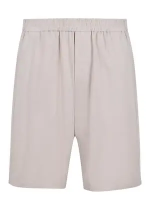 Ami Logo Plaque Bermuda Shorts - White