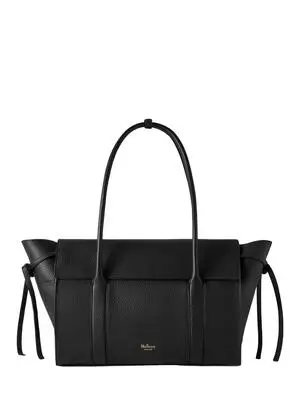 Mulberry Medium Soft Bayswater Shoulder Bag - Black Heavy Grain