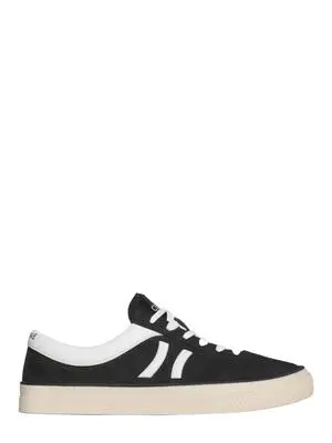 CELINE Celine Sunset Low Lace-Up Sneakers In Suede Calfskin