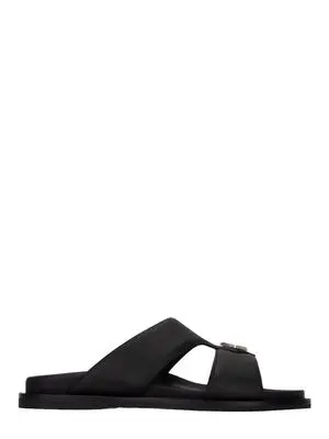 Dior Logo Slippers Open Toe Slip-on - Black