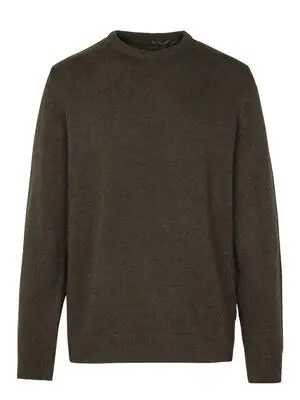 Barbour Elbow Patch Wool Sweater - Black
