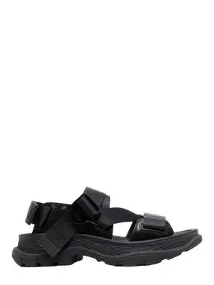 Alexander McQueen Tread Strapped Sandals - Black