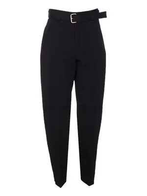 Bottega Veneta Bottega Veneta Belted Waist Tailored Trousers Black