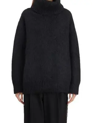 Junya Watanabe Turtleneck Long Sleeve Sweater - Black
