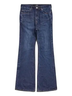 Balenciaga Wide-leg Jeans - Dark Blue