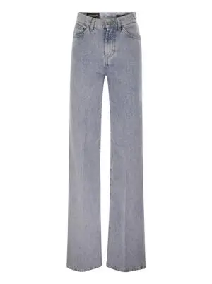 DONDUP Amber Wide-leg Jeans - Gray