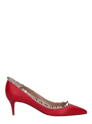 Valentino Garavani Rockstud Pointed-toe Pumps - Red