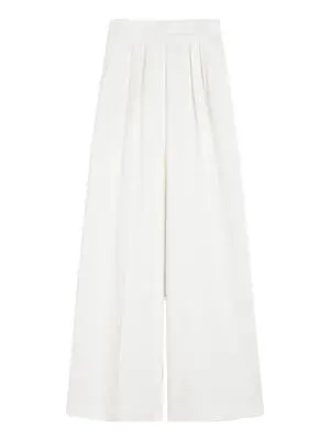 MAX MARA Max Mara Chenzia Wide-Leg Pinstriped Jacquard Trousers