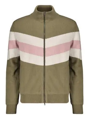 Herno Chevron Zip-up Knitted Jacket - Multicolor