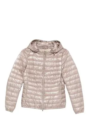 Herno Quilted Hooded Down Jacket - Nude