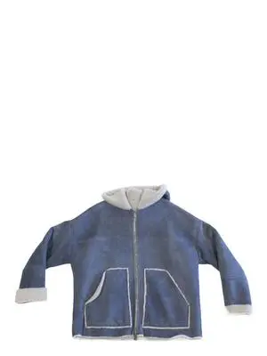 Dsquared2 Logo Casual Zip-up Hooded Jacket - Blue
