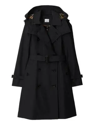 Burberry Double-breasted Trench Coat - Black