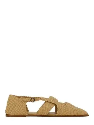 Hereu Serra Interwoven Slippers - Nude