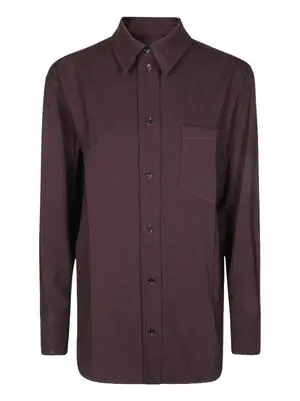 Victoria Beckham Long Sleeve Shirt - Black