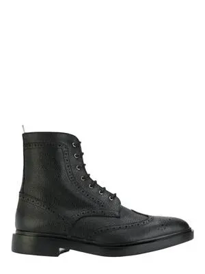 Thom Browne Brogues Lace-up Combat Boots - Black