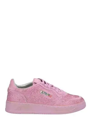 AUTRY Embellished Lace-up Sneakers - Pink
