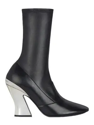Givenchy Sculpted Ankle Boots In Nappa Leather - Black/silver