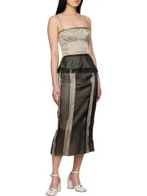 MAISON MARGIELA Maison Margiela Spaghetti Strap Silk Dress