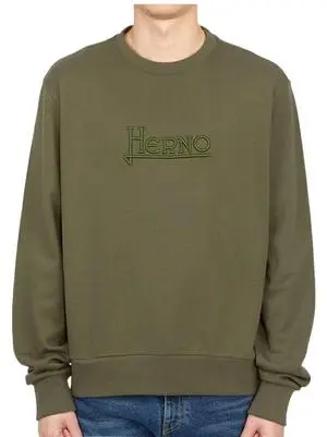 Herno Logo Crewneck Sweater - Green