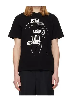 Sacai Printed T-shirt - Black